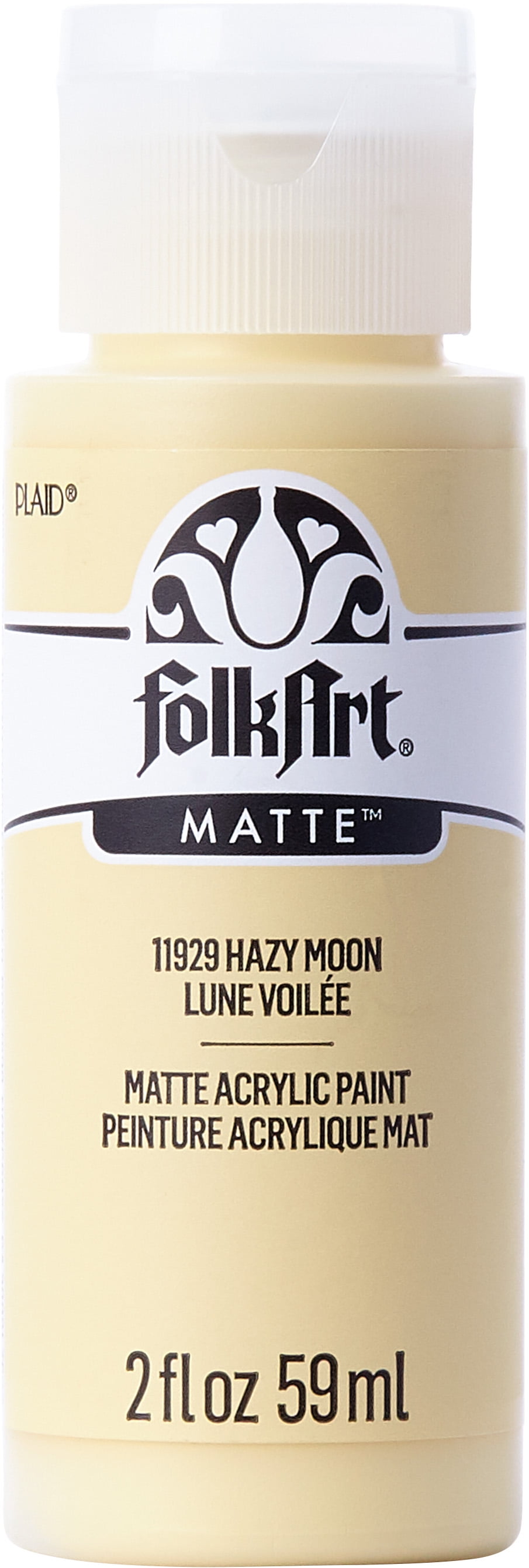 FolkArt Acrylic Craft Paint, Matte Finish, Hazy Moon, 2 fl oz - Walmart.com