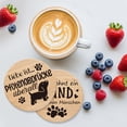 1 Set Composite Wood Board Cup Mats Set Printed Coasters Word 100x5mm ...