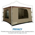 Solid Wall Camping Tent- attaches to any 10'x10' Easy Up Pop Up Canopy ...