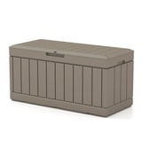 Patiowell Large 82 Gallon Pool & Garden Storage Deck Box, Resin Wood ...