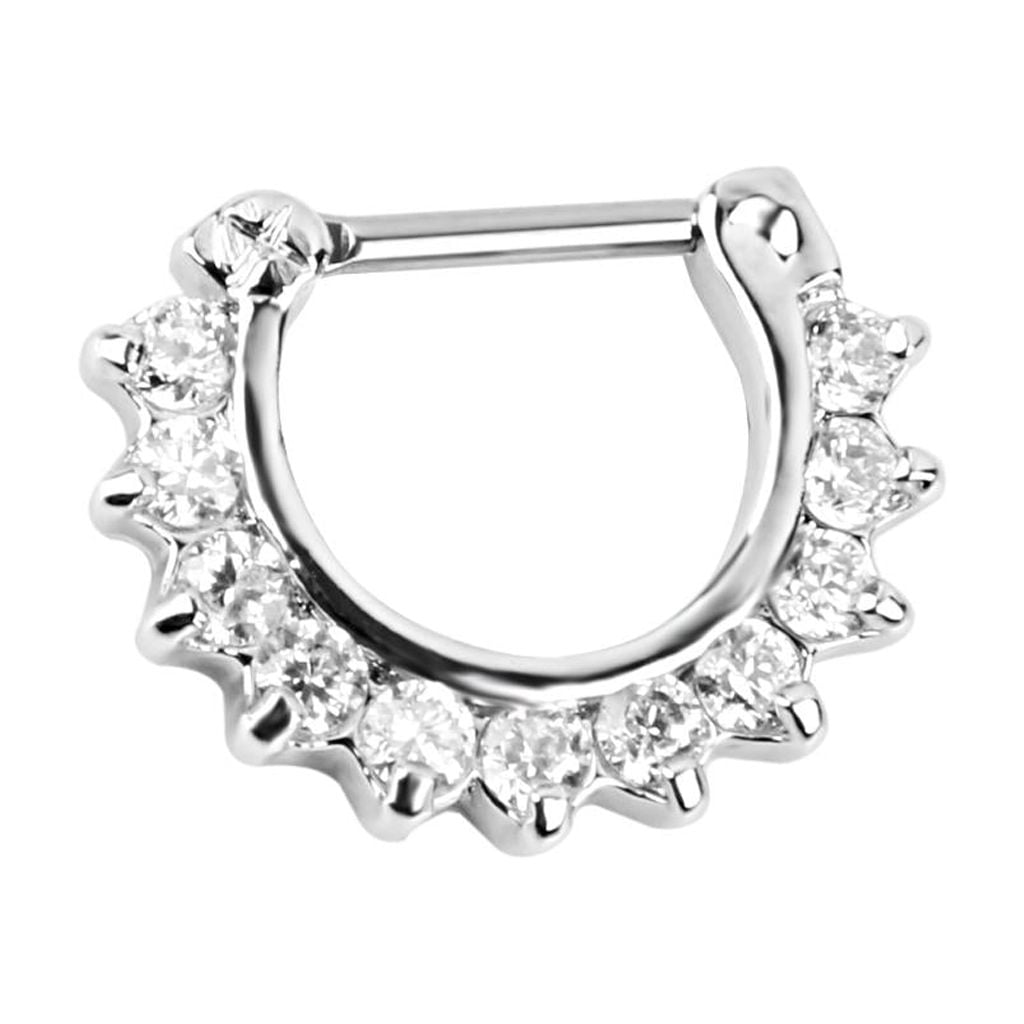 Click here for Milaget 14g Diamante Crystal Septum Nose Piercing... prices