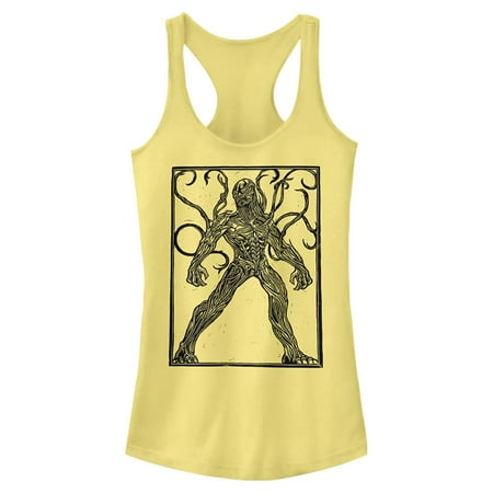 Marvel Eternals Kro Line Art Box Poster Juniors Racerback Tank, Banana ...