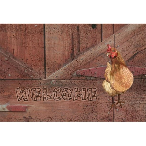 Welcome Chicken Fabric Placemat - Walmart.com - Walmart.com
