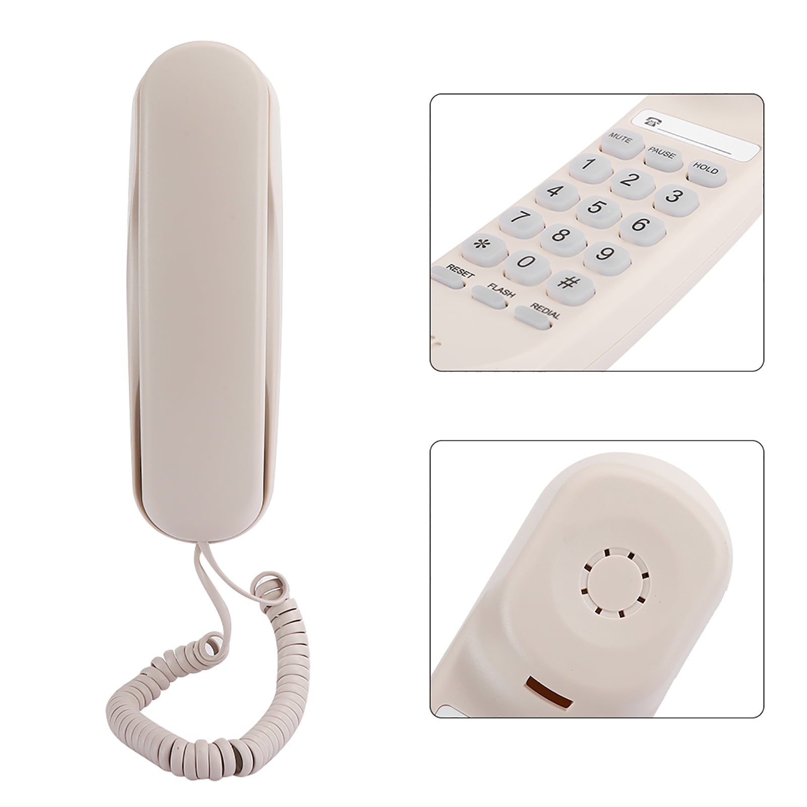 Estink Wall Mountable Telephone  Portable With Telephone Wire  Landline Telephone  For Home