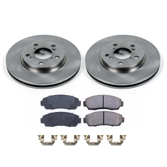 Ultimate Brakes Front Ceramic Brake Pad and Rotor Kit with Hardware ...