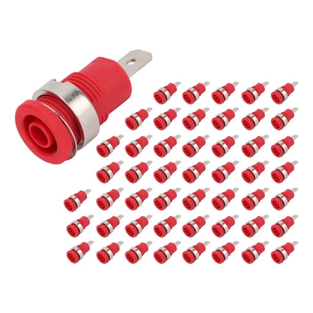 Copper Banana Socket,50Pcs Banana Socket 4mm Banana Socket Banana ...