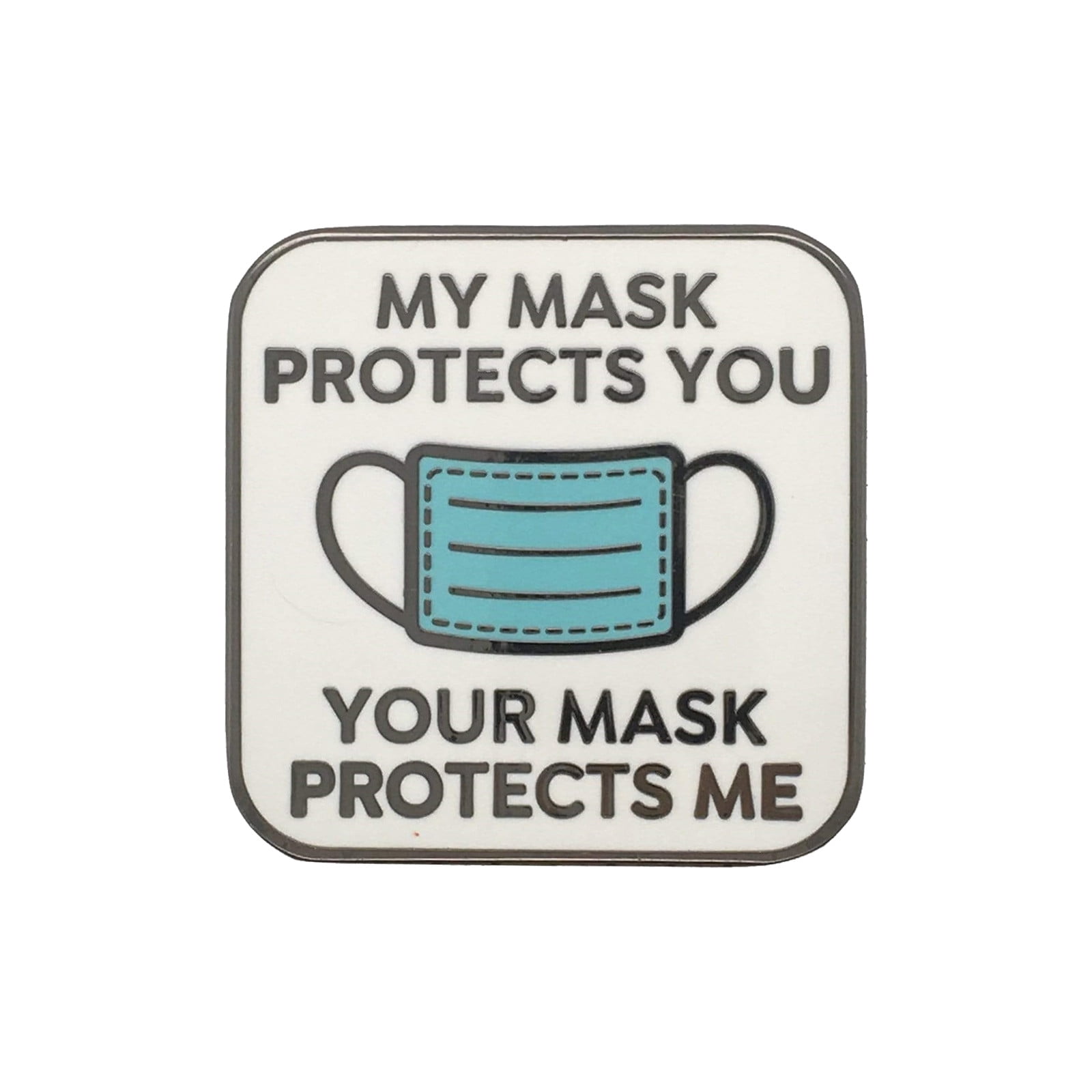My Mask Protects You, Your Mask Protects Me Pin,Mini Pin for men and ...