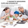 Khaki 16-Piece Magnetic 304 Stainless Steel Measuring Cups and Spoons ...