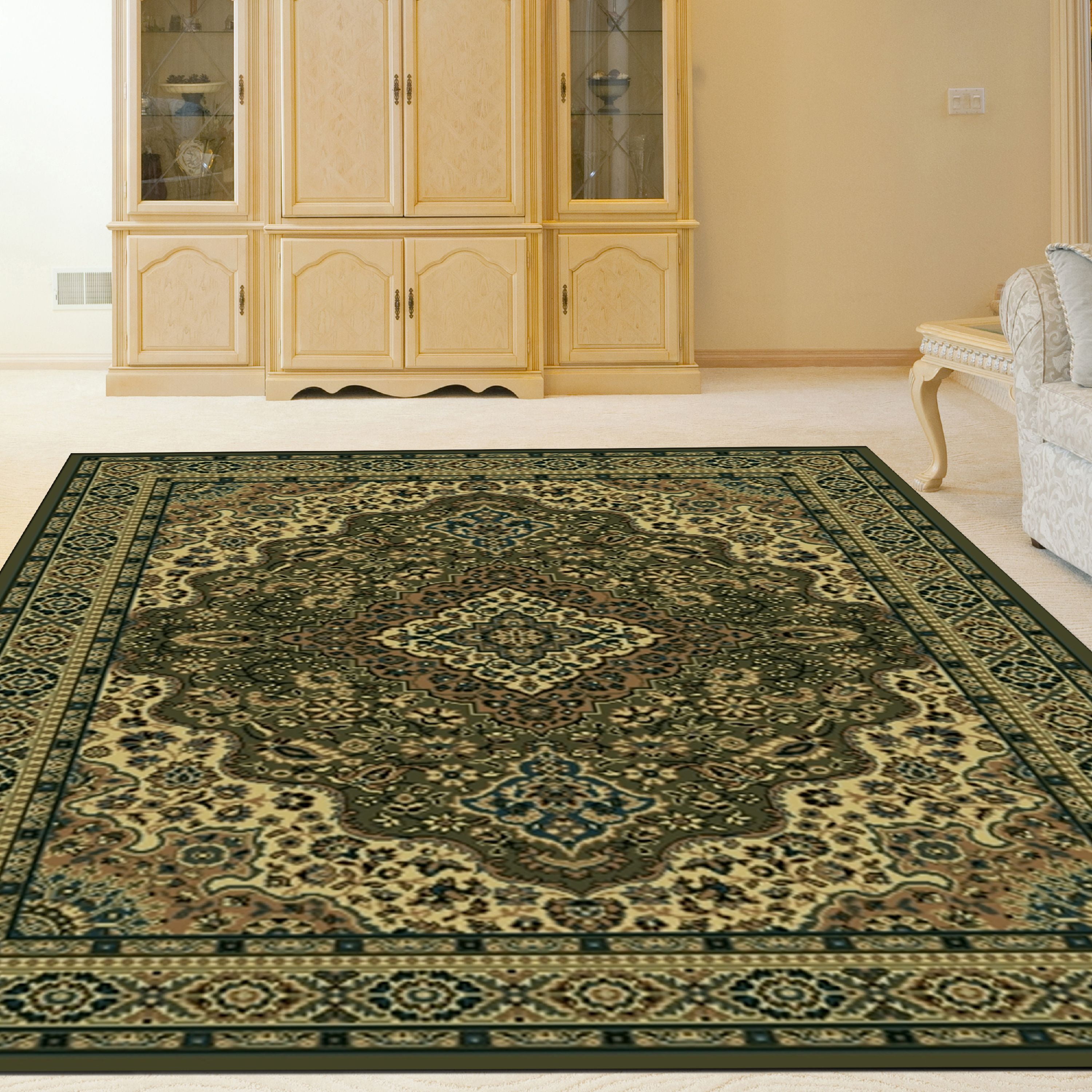 Radici USA Castello 808 Area Rug - Green - Walmart.com