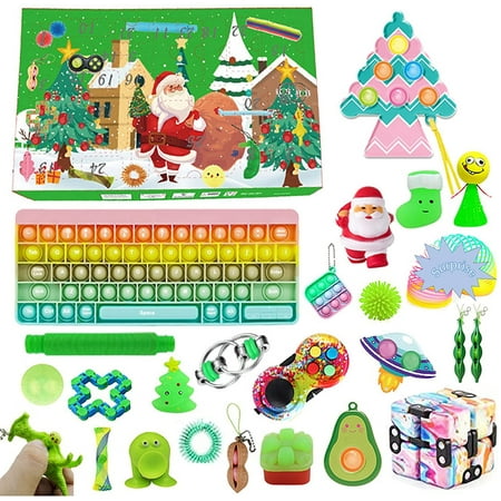 Fidgets, Advent Calendar 2021 Keyboard Fidget Toy Pack, Christmas ...