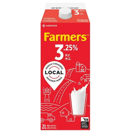 Farmers Homogenized 3.25% Milk | Walmart Canada