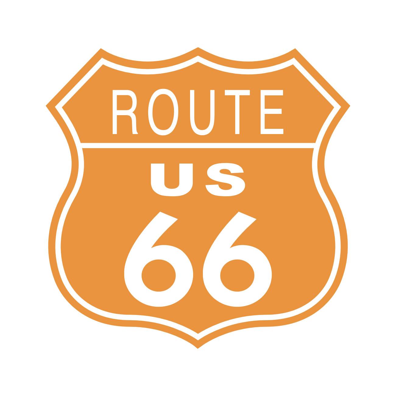 US Route 66 Sticker Decal Die Cut - Self Adhesive Vinyl - Weatherproof ...