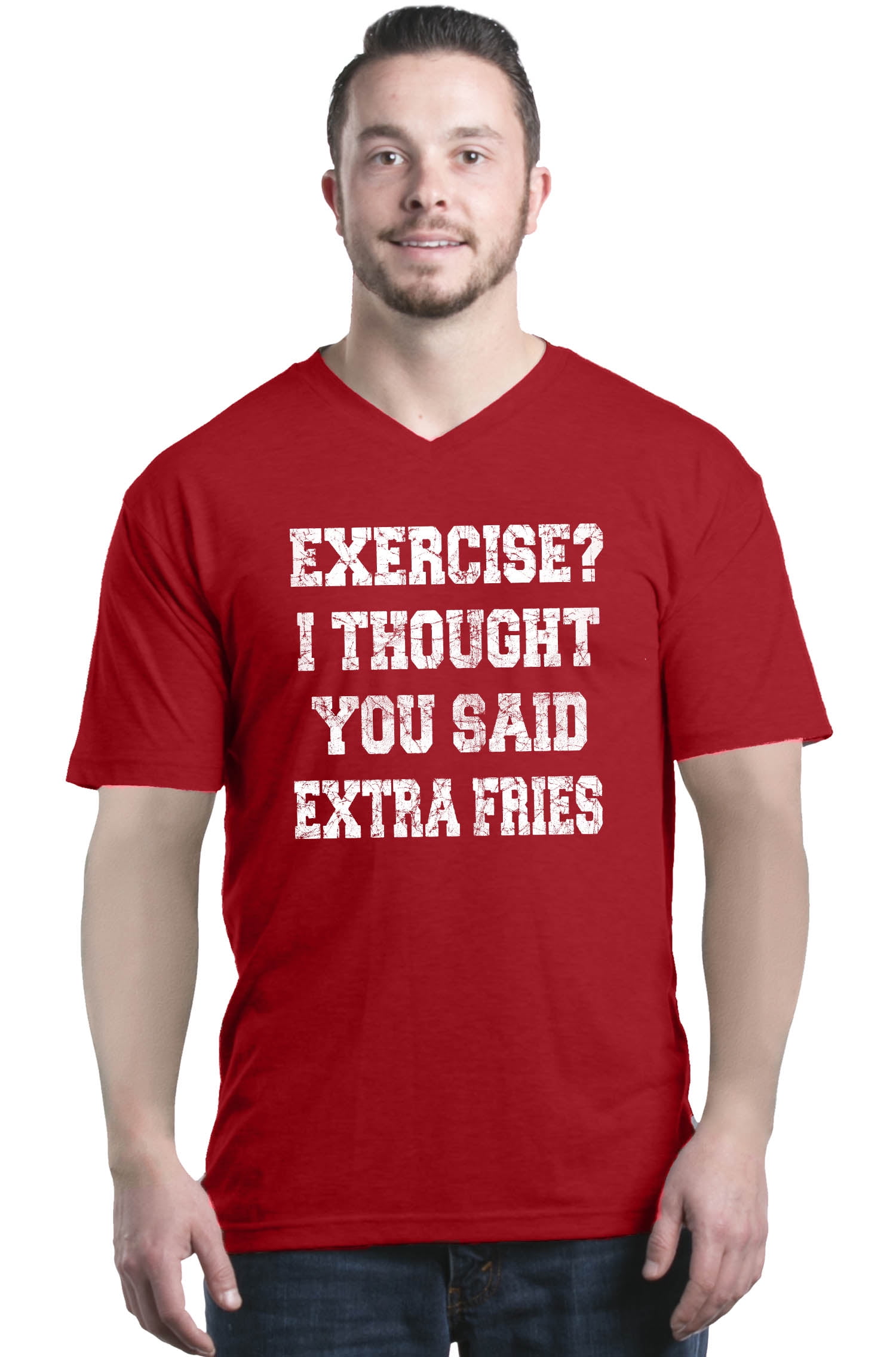 Shop4ever Shop4ever Mens Exercise I Thought You Said Extra Fries