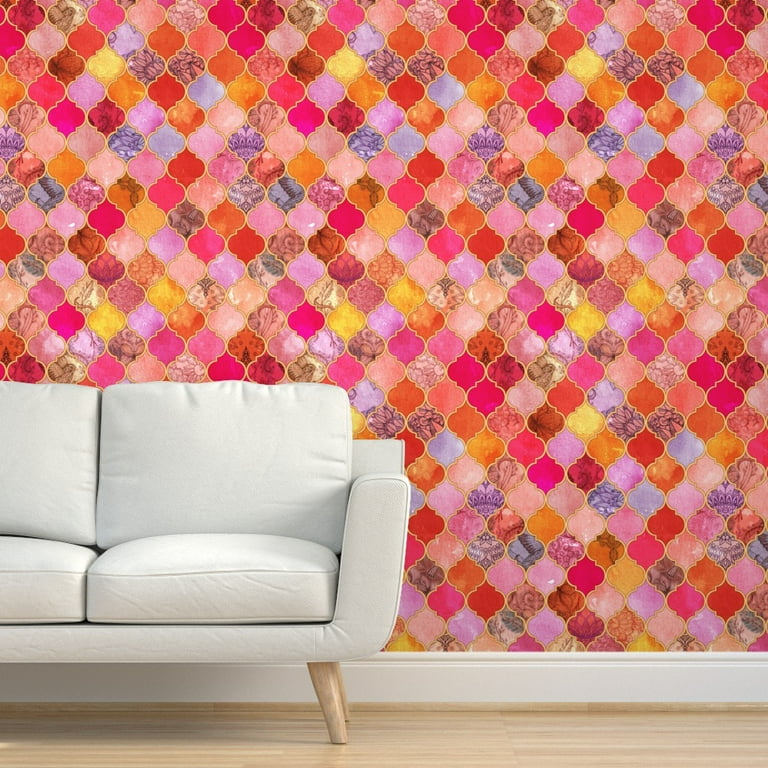 Moroccan Tile Pattern Pink