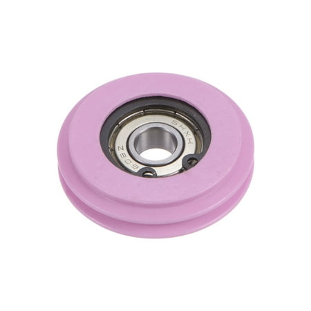 Uxcell Guide Pulley Wheel 8x40x11.7mm Deep Groove Pulley Bearing, Pink ...