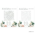 Peach Coral Floral Garden Party, Word Search Bridal Shower Game Cards ...