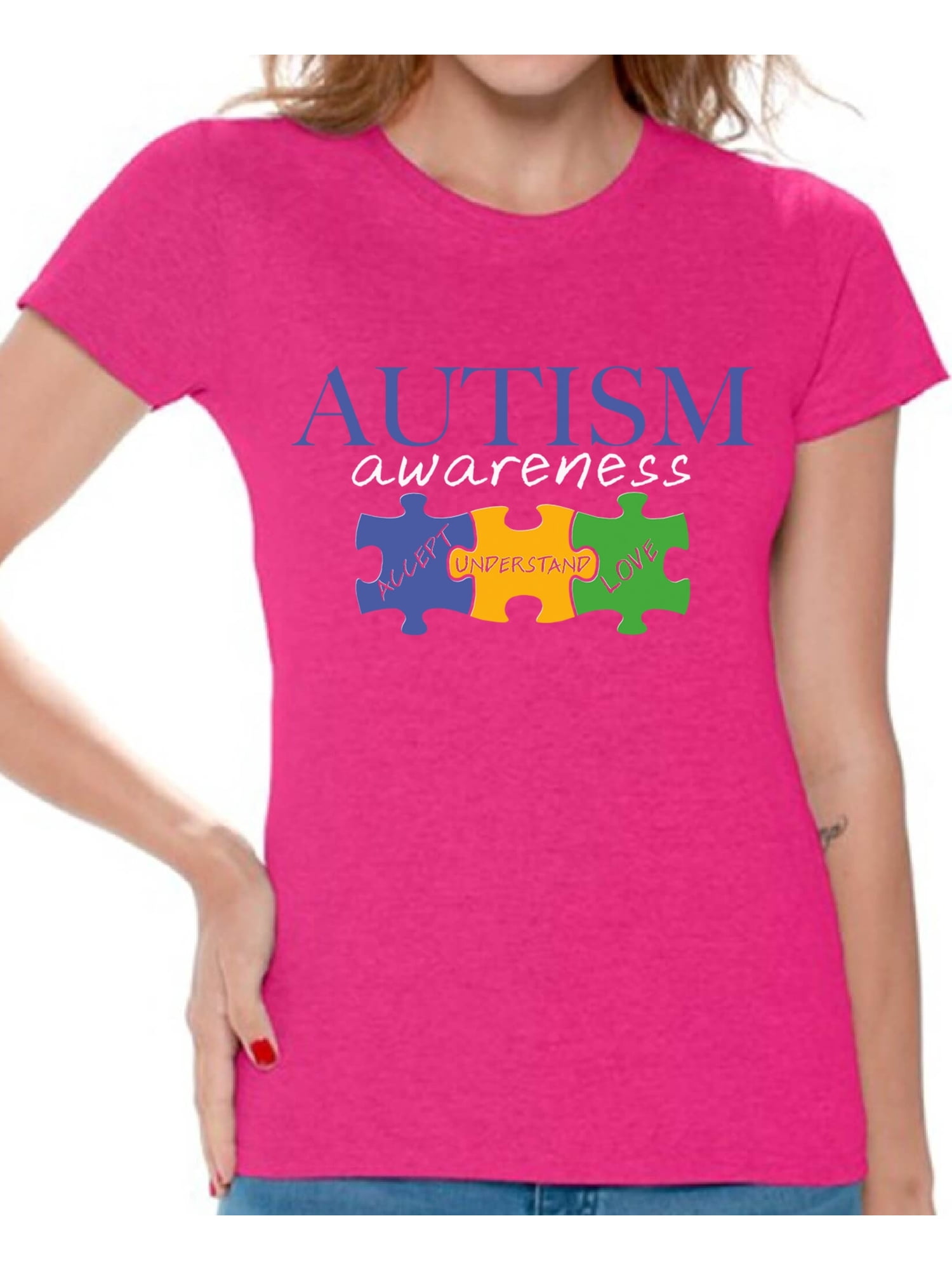 Awkward Styles Autism Awareness Shirts for Women Accept Understand Love ...