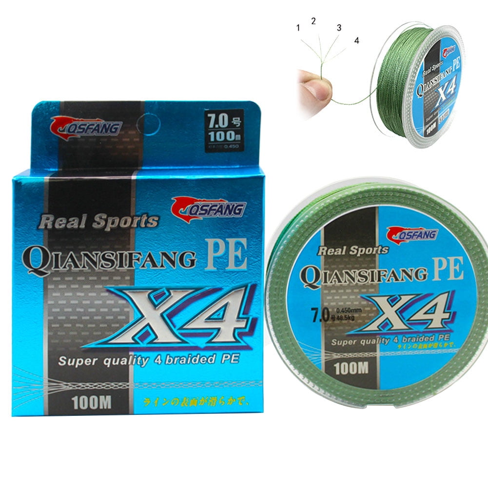 Super Strong 4 Strands Braided Fishing Line 10LB-80LB High Tensile ...