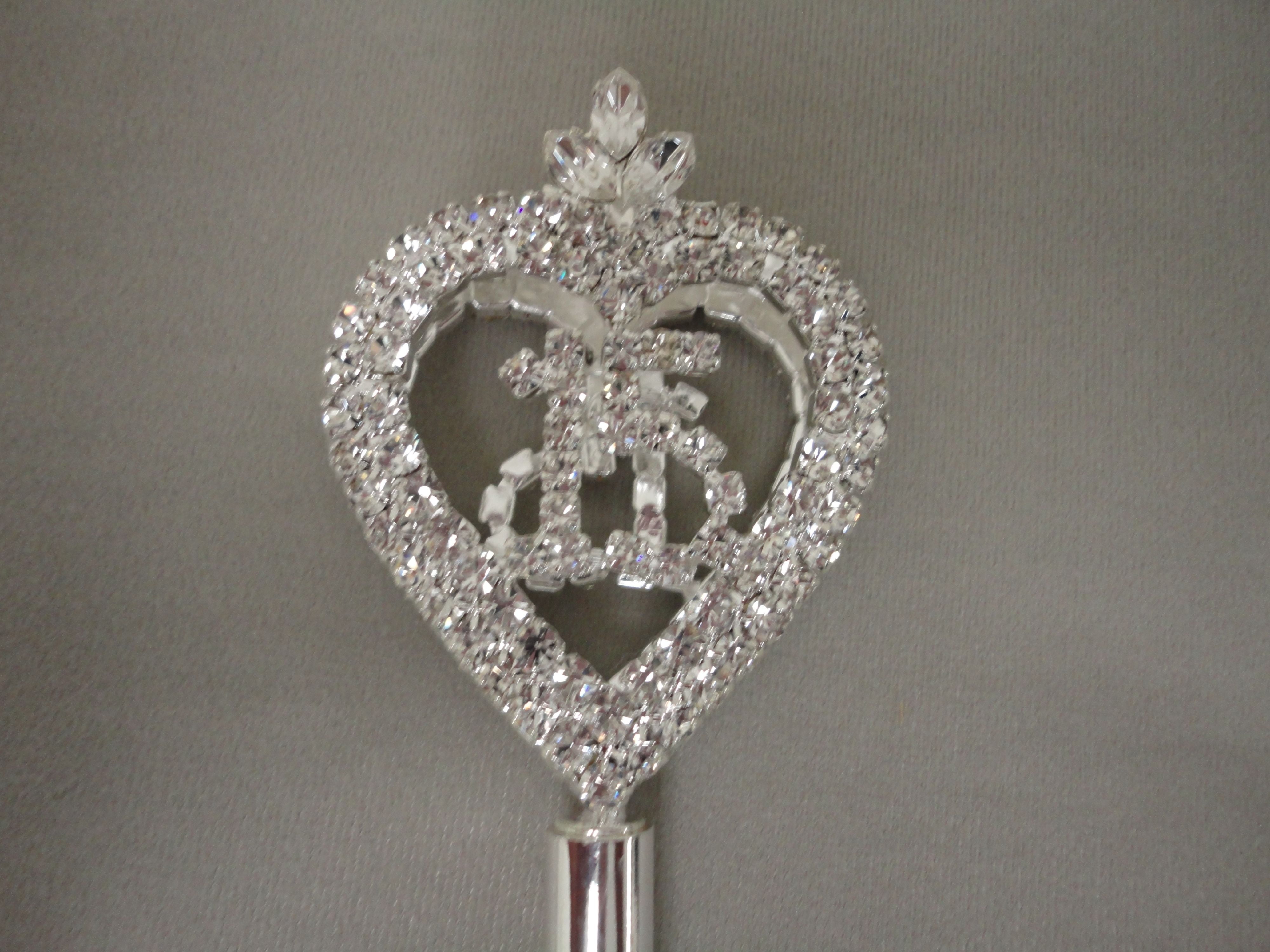 Charmed Princess/Queen 18" Scepter. Beautiful Heart with Rhinestone #15 ...