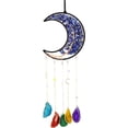 Falcate Moon For Hanging Window Colorful Crystal Moon Suncatcher Indoor ...