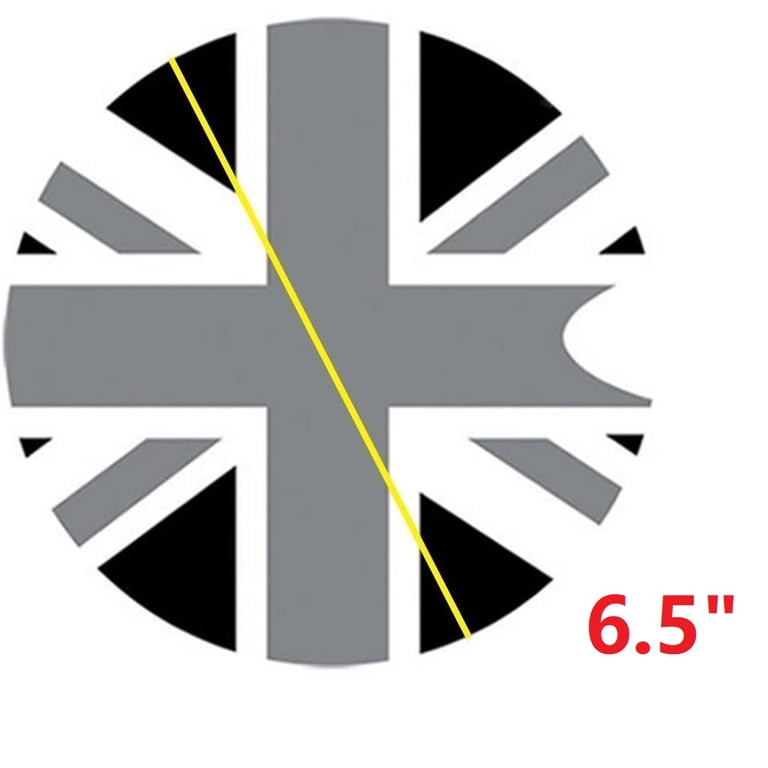 Union Jack Flag Black And White