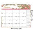 Calendar 2026-2027 English Wall Calendar Flower Coil Wall Decoration ...