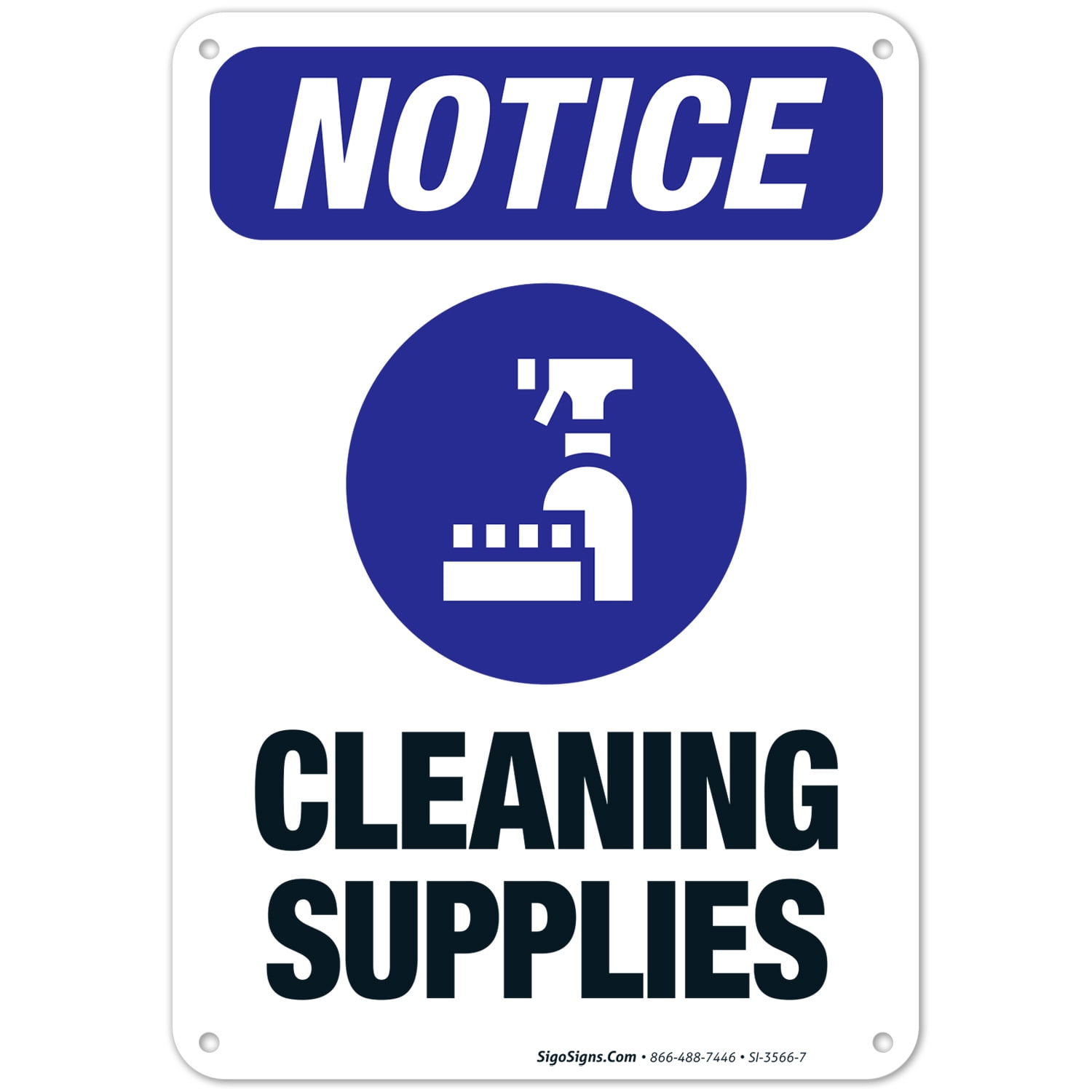 Clean Equipment After Use Sign, OSHA Notice Sign, 10x7 Aluminum ...