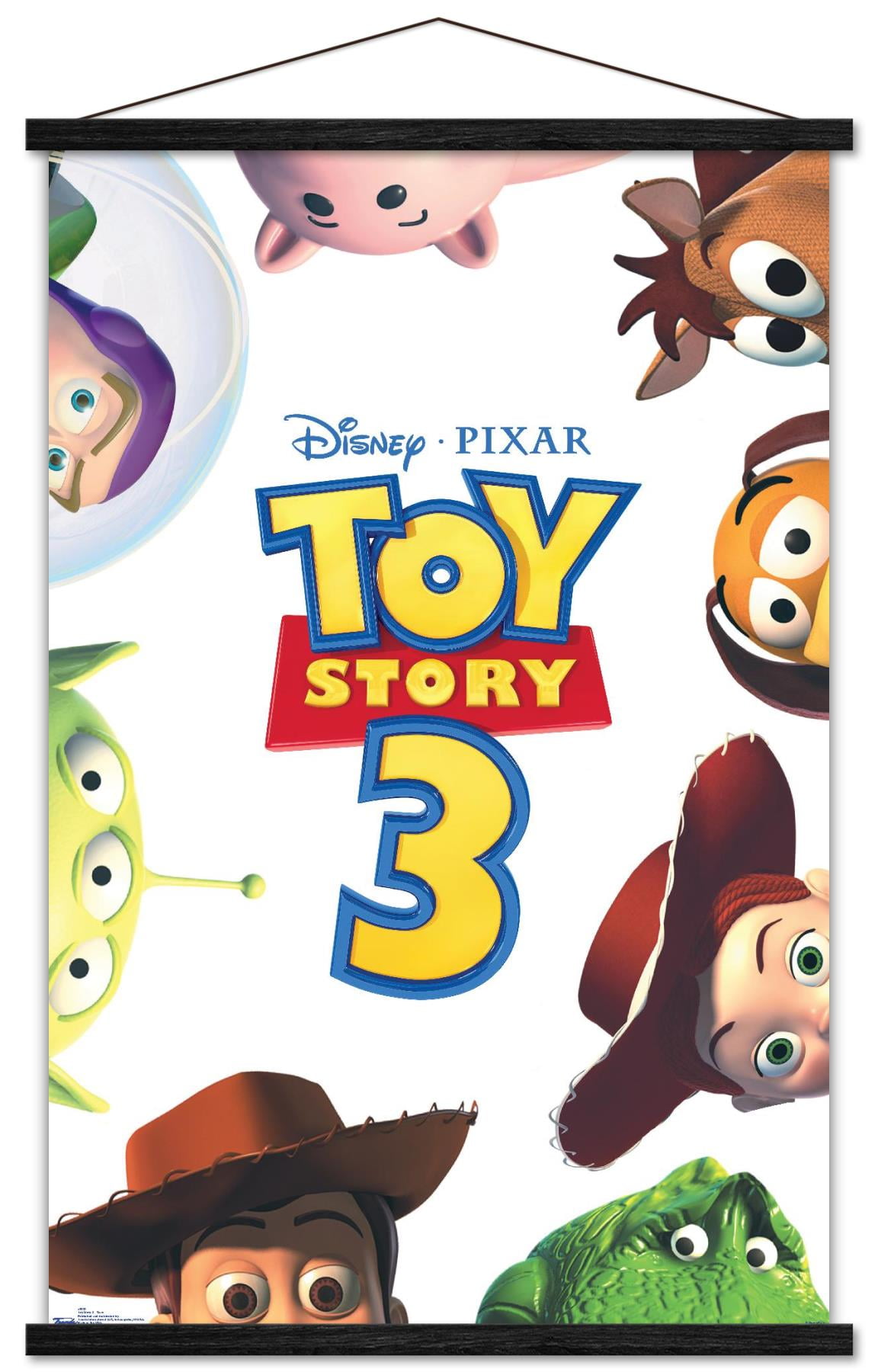 Disney Pixar Toy Story 3 - Gaze Wall Poster with Wooden Magnetic Frame ...