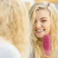 Doll Hair Brush And Spray Styling Hair Brush For Fine Hair Scalp Massager Long Handle Shampoo
