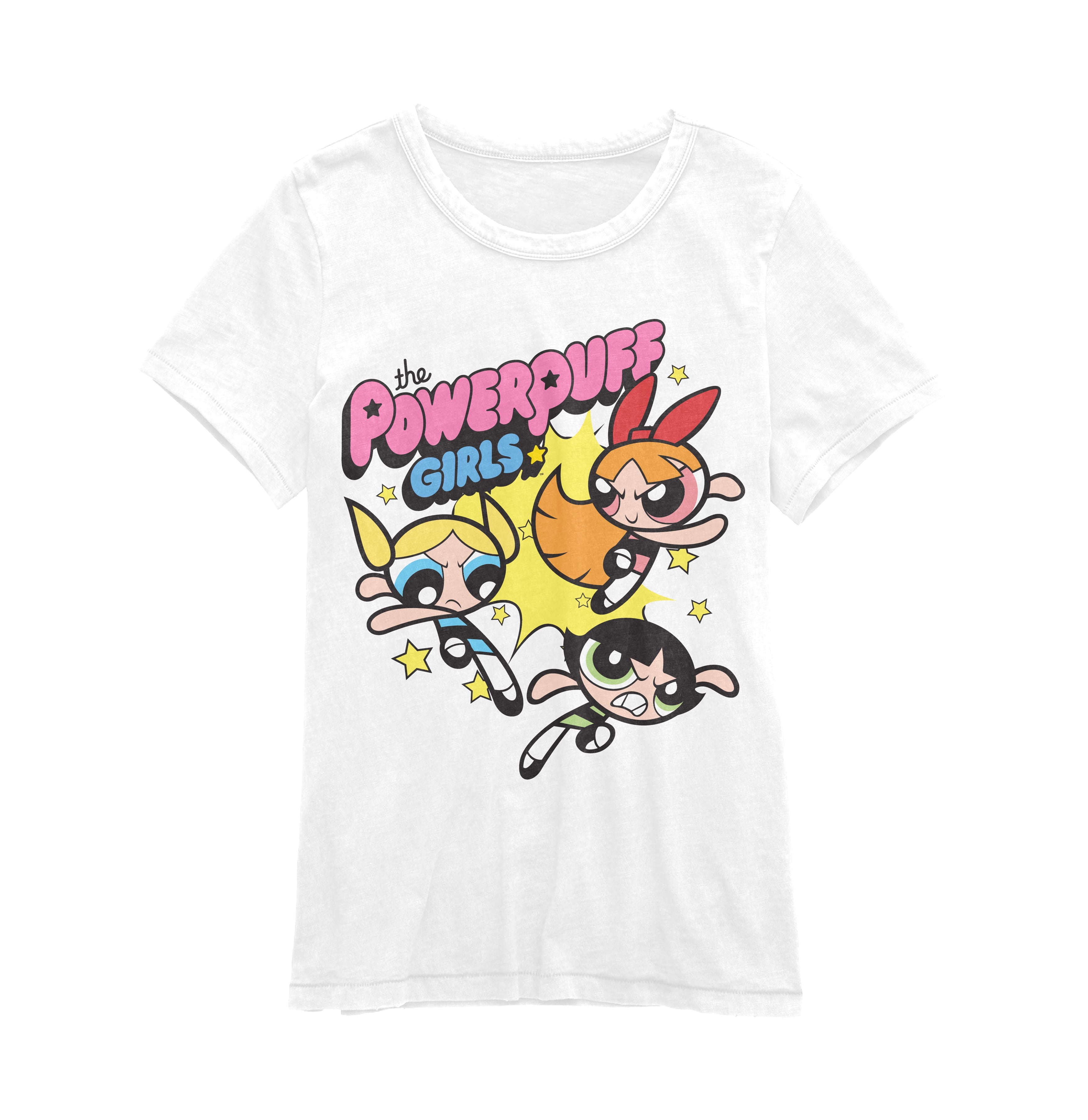 Powerpuff Girls Tough Stuff Mens and Womens Short Sleeve T-Shirt (White ...