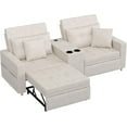 AECOJOY 75" 3-in-1 Sleeper Bed, Convertible Pull-Out Sofa Bed with USB ...
