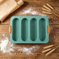 ACDANC 1 Pcs 4 Slot Silicone Baguette Bread Pan Loaf Mold,Sub Bread ...