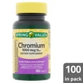 Spring Valley Chromium Tablets, 1000 mcg, 100 Count - Walmart.com