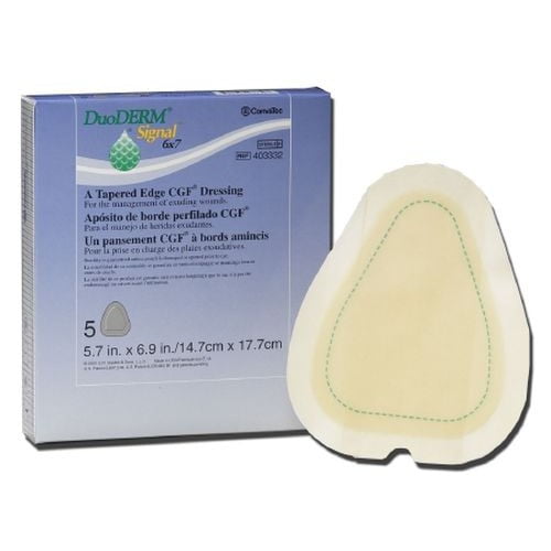 DuoDerm Signal Dressing 6'' x 7'' Triangle, Box of 5 - Walmart.com