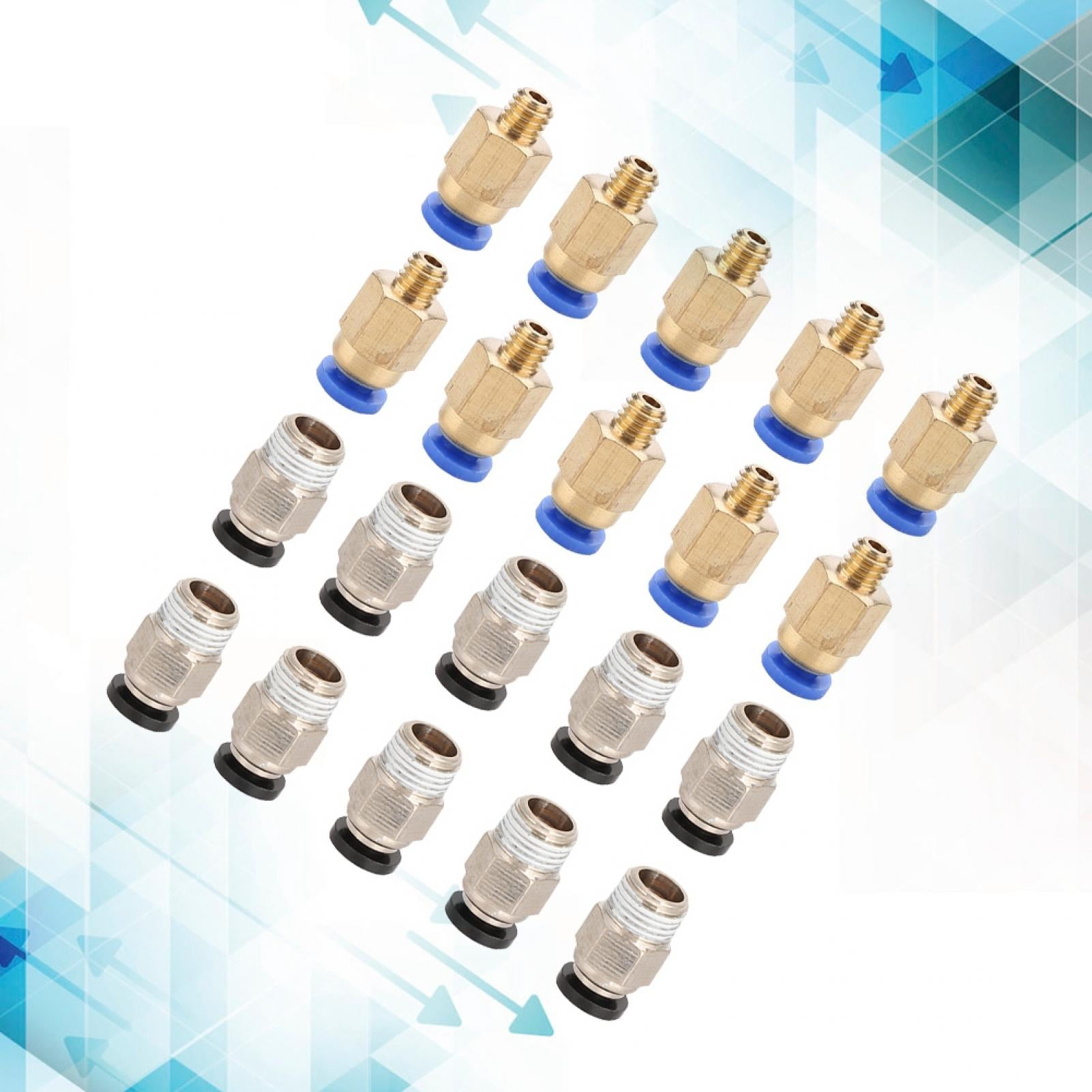 Conector rápido neumático, 20 piezas PC4 M10 Conector neumático macho ...