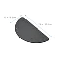 BESTYASH Plastic Black Guitar Pickguard Back Plate with Wear Resistant ...