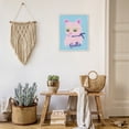 Stupell Industries Cool Cat Bella White Framed Giclee Art, design by ...