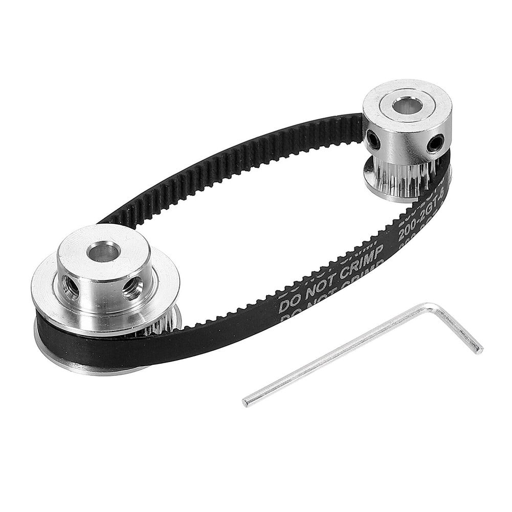 Timing Pulley 20&36 Teeth 5mm Bore Synchronous Wheel with Belt/Wrench ...