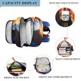 ALAZA Eagle Usa Flag Mountain School Laptop Backpack Travel Bag Casual ...