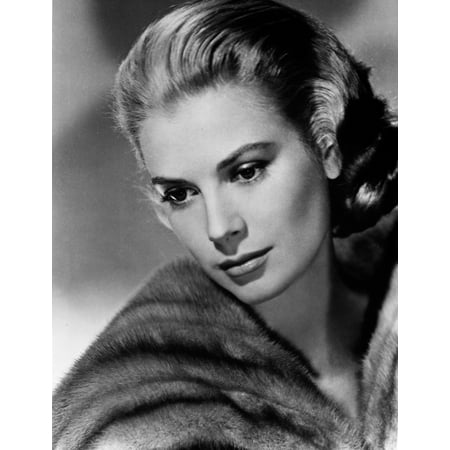 Grace Kelly wearing a fur stole Photo Print (8 x 10) | Walmart Canada