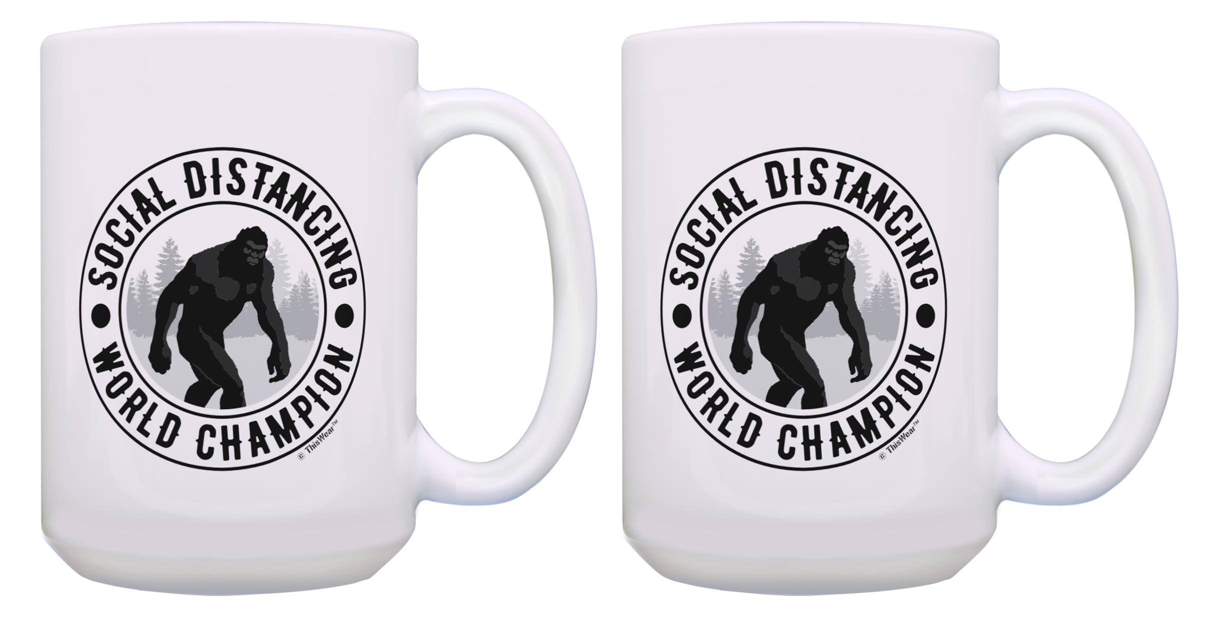 ThisWear 2020 Dark Humor Social Distancing World Champion Bigfoot 2 ...