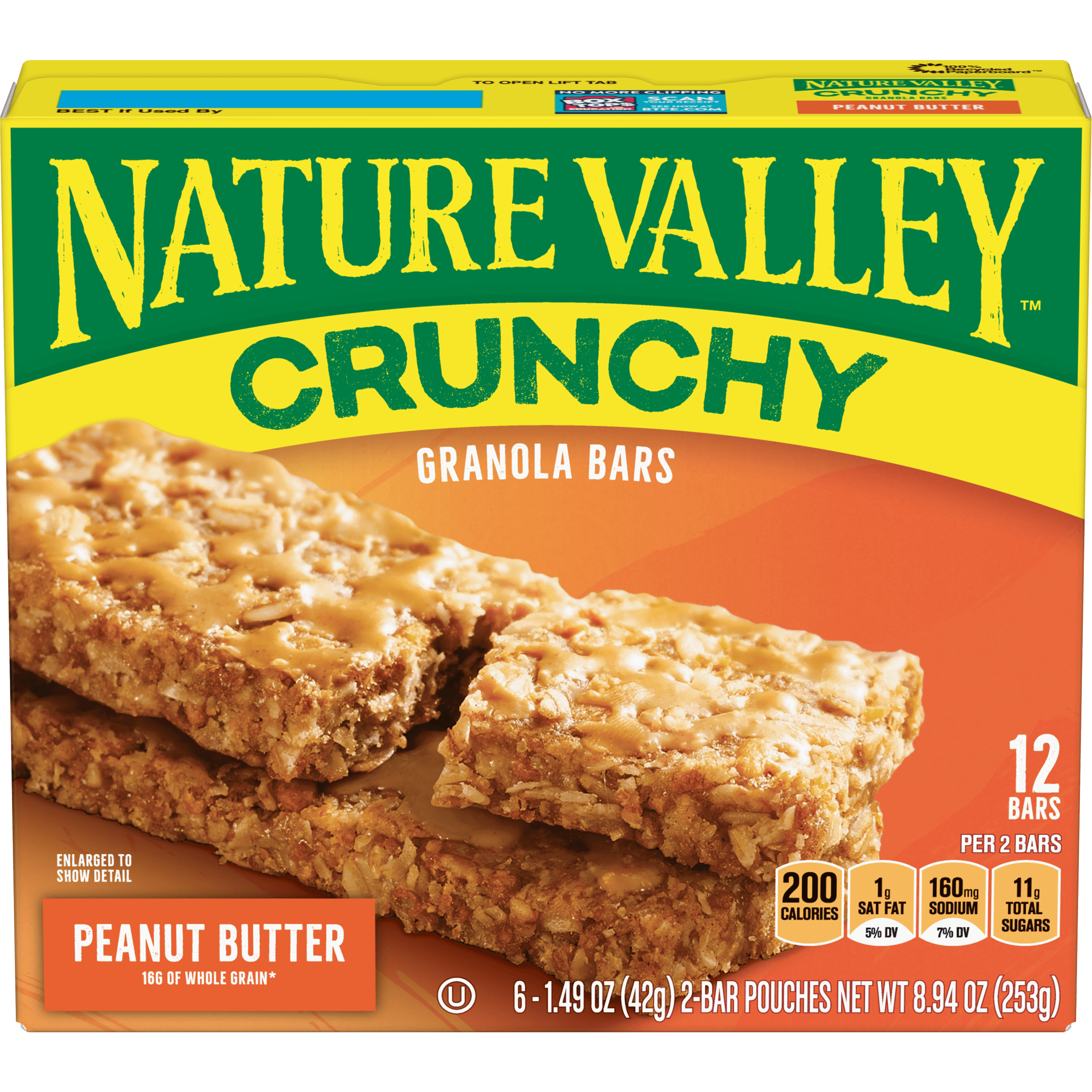 Nature Valley Crunchy Granola Bars Peanut Butter 12 Ct 8 94 Oz Nature Valley Crunchy Granola Bars Peanut Butter 12 Ct 8 94 Oz