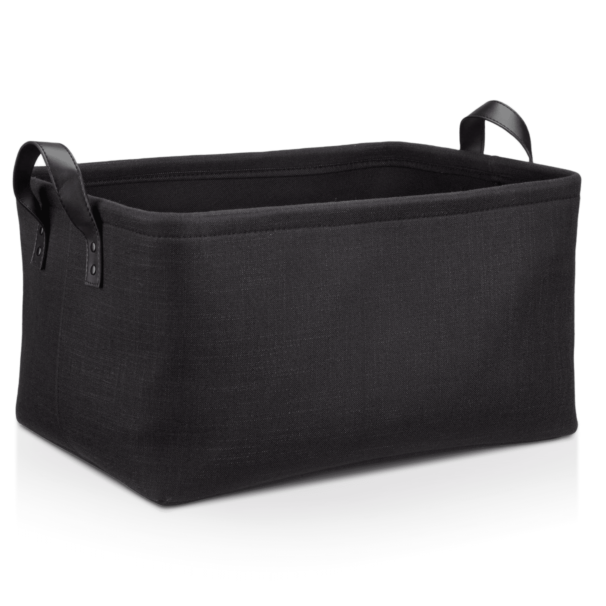 Click here for Bouclair Black Chita Storage Basket With Handles L... prices