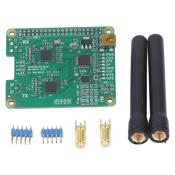MMDVM Hotspot Board Duplex 2 Antenna Kit Support DMR P25 D Star for Raspberry Pi Revision 1.3 ...