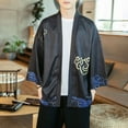 Hanfu Black Kimono Men Japanese Style Clothing Chinese Clothes Japan ...