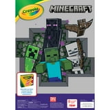 Crayola Minecraft Coloring Book with Stickers, 96 Coloring Pages, Video ...