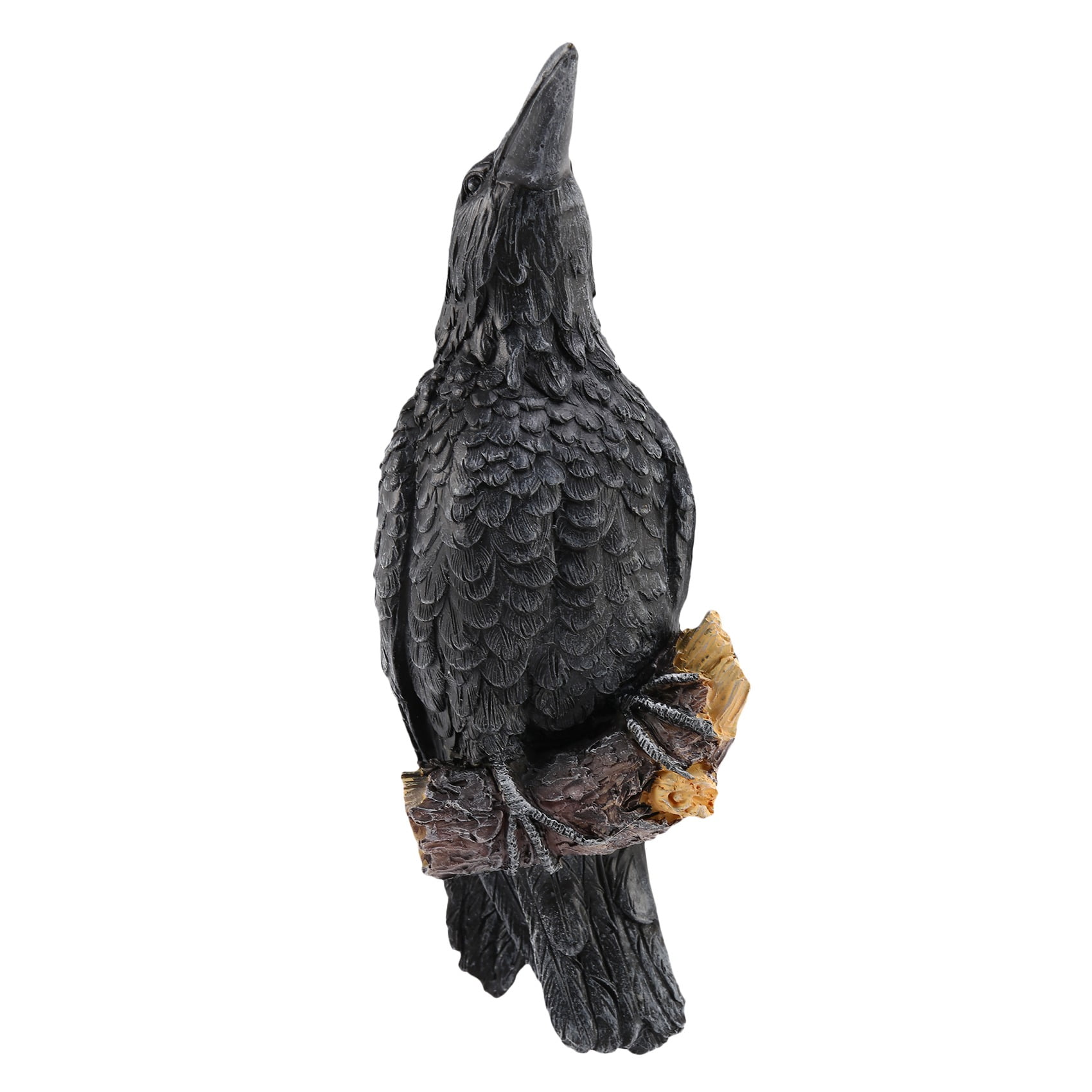 Bird Crow Sculpture Raven Statue Fake Raven Resin Statue Bird Crow ...