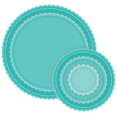 CottageCutz Nested Dies 5/Pkg-Stitched Scallop Circle - Walmart.com
