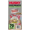 Husky Heavy Duty Plastic Garbage Sacks, 39 Gal Drawstring Clear Yard ...