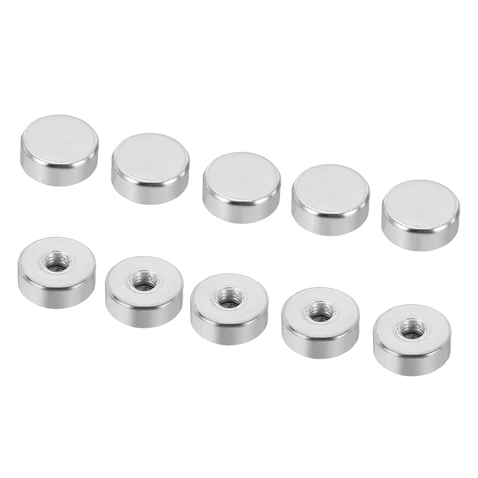 Uxcell M5 Cap Nut Bolt Cover Screw Caps Insert Female Thread Flat Knob ...